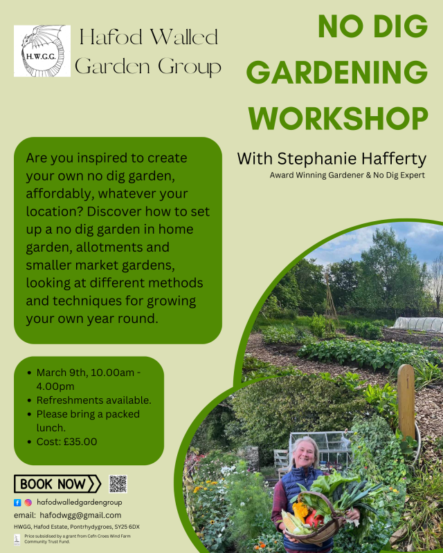 No Dig Gardening Day Course at Hafod Walled Garden - Stephanie Hafferty